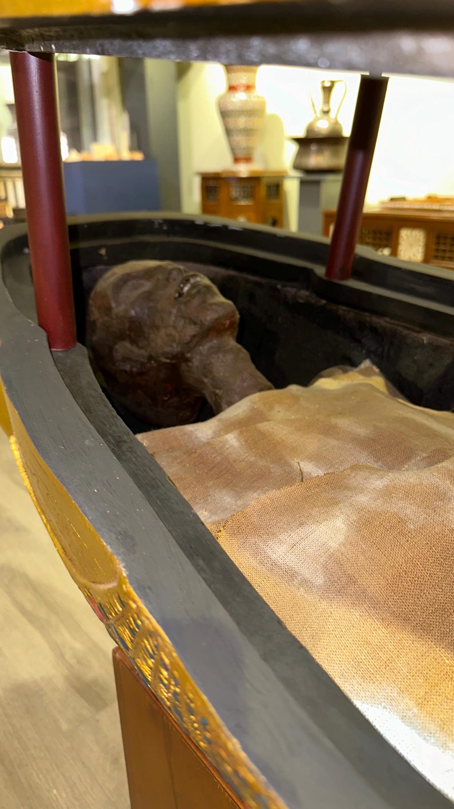 King Tutankhamun Innermost Sarcophagus - Museum Size 1:1 Replica -mummy ...