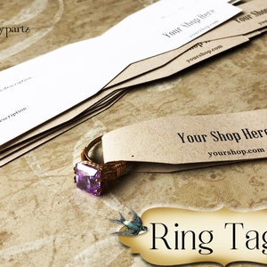 32 •1 X 6" RING TAGS •key Chain Hang Tags •ring Cards •ring Display ...