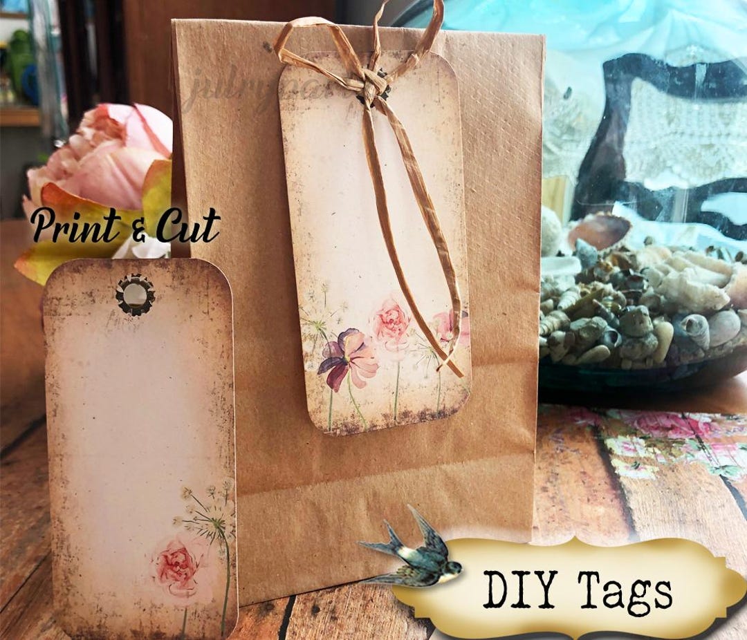 10 DIY• 2x4 Tags• WILDFLOWER Tag Set #1 • Thank You Tags • Printable ...