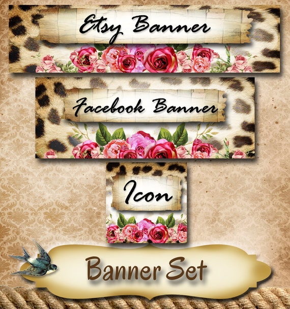 Custom SHOP BANNER Setfacebook Coverwild Spirit Design | Etsy