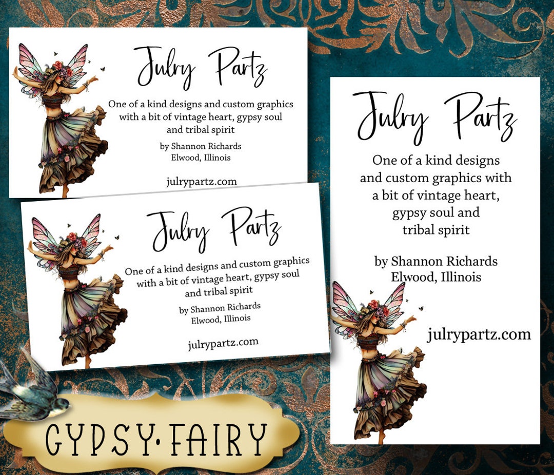 GYPSY FAIRY #1 Style Business Cards • Designer Card Collection • Custom ...