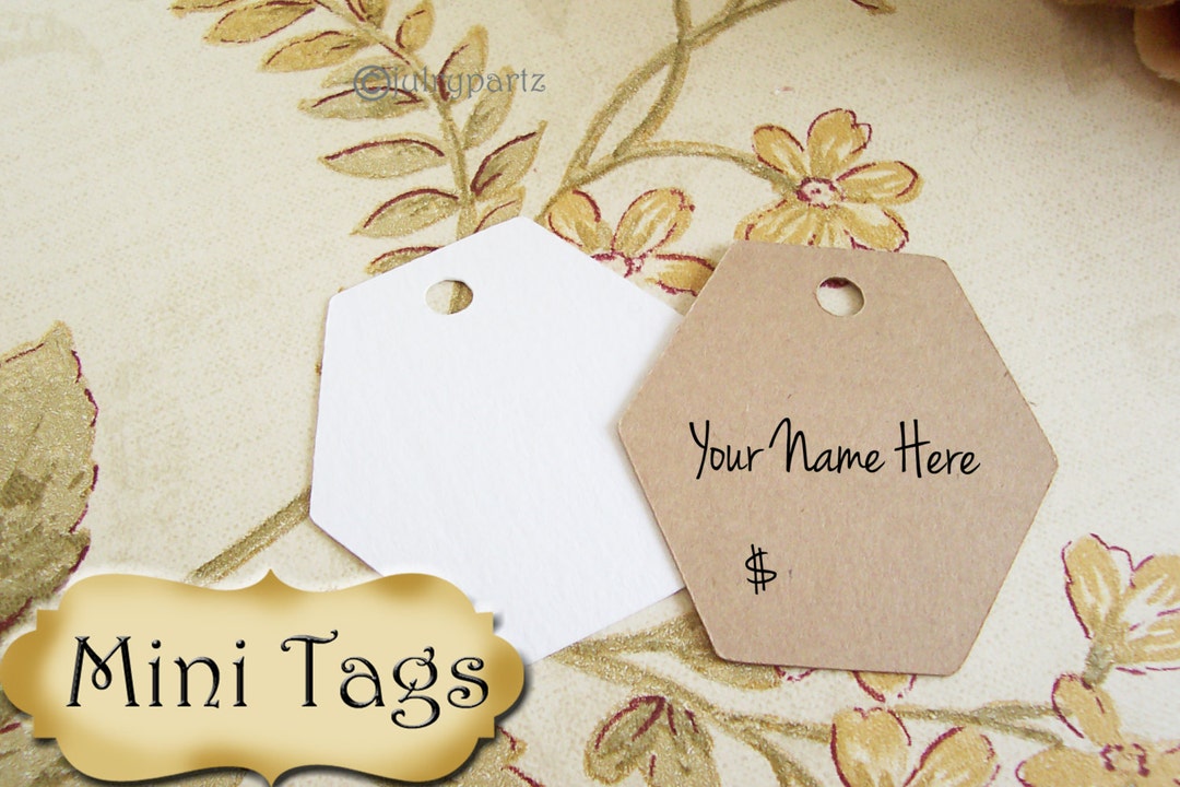 30 MINI TAGS #16 • 1.5 X 1.5 Inch•necklace Tags•bracelet Tags•price ...