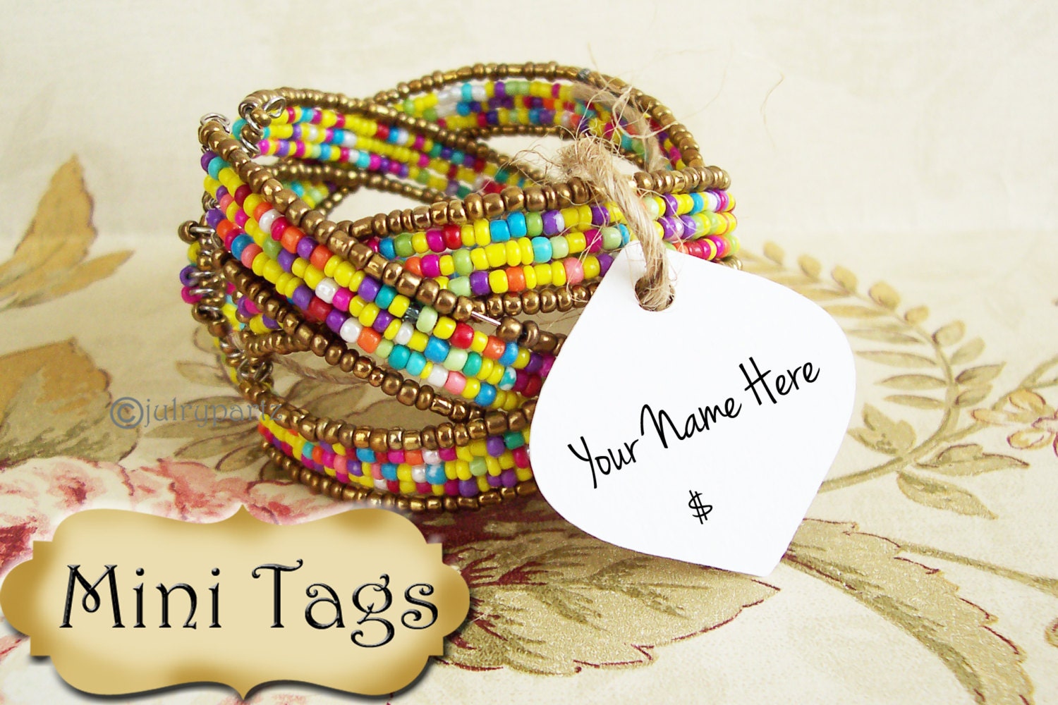 24•MINI TAGS #14 • 1.5 X 1.5 Inch•necklace Tags•bracelet Tags•price ...