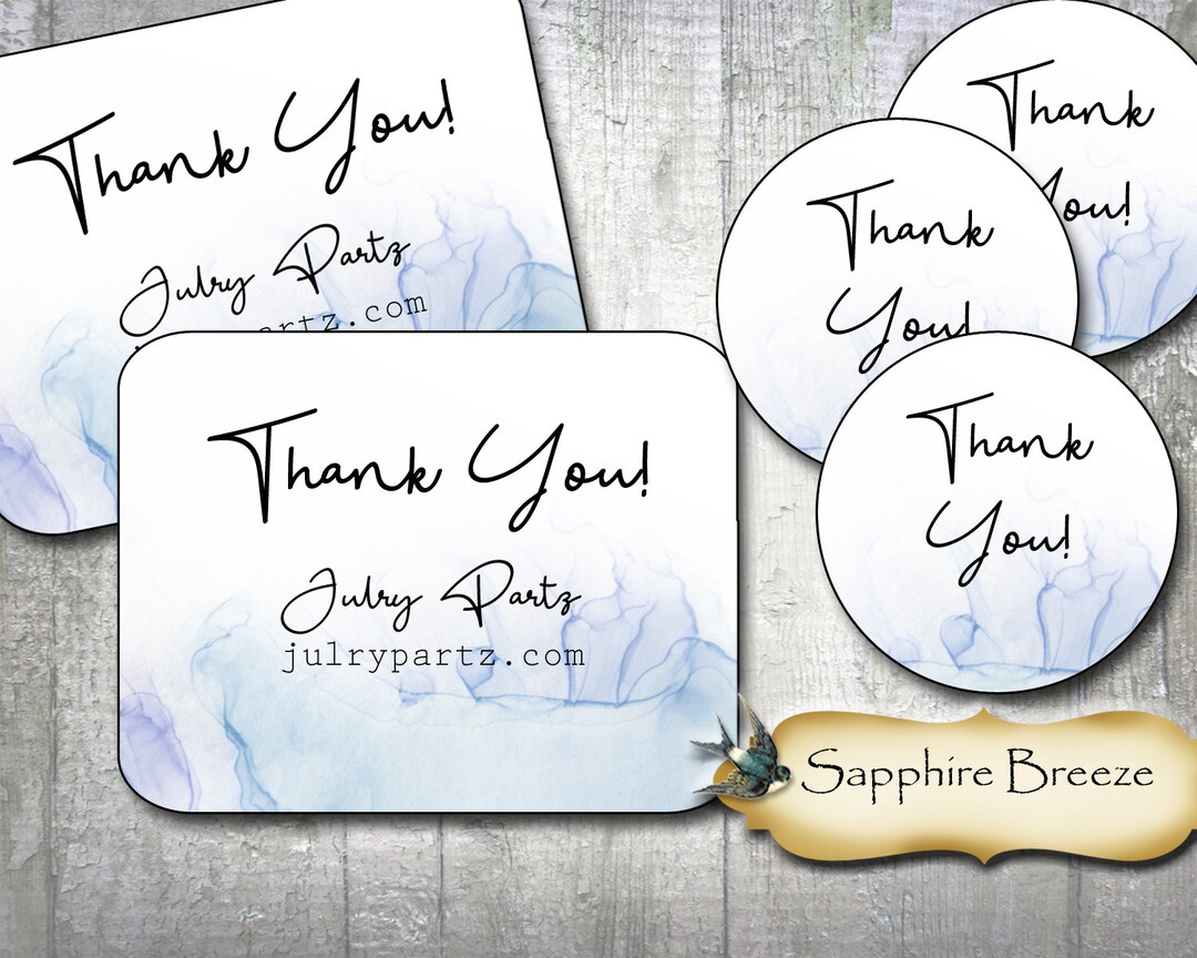 SAPPHIRE Breeze•stickers•rectangle Labels•package Labels•custom ...