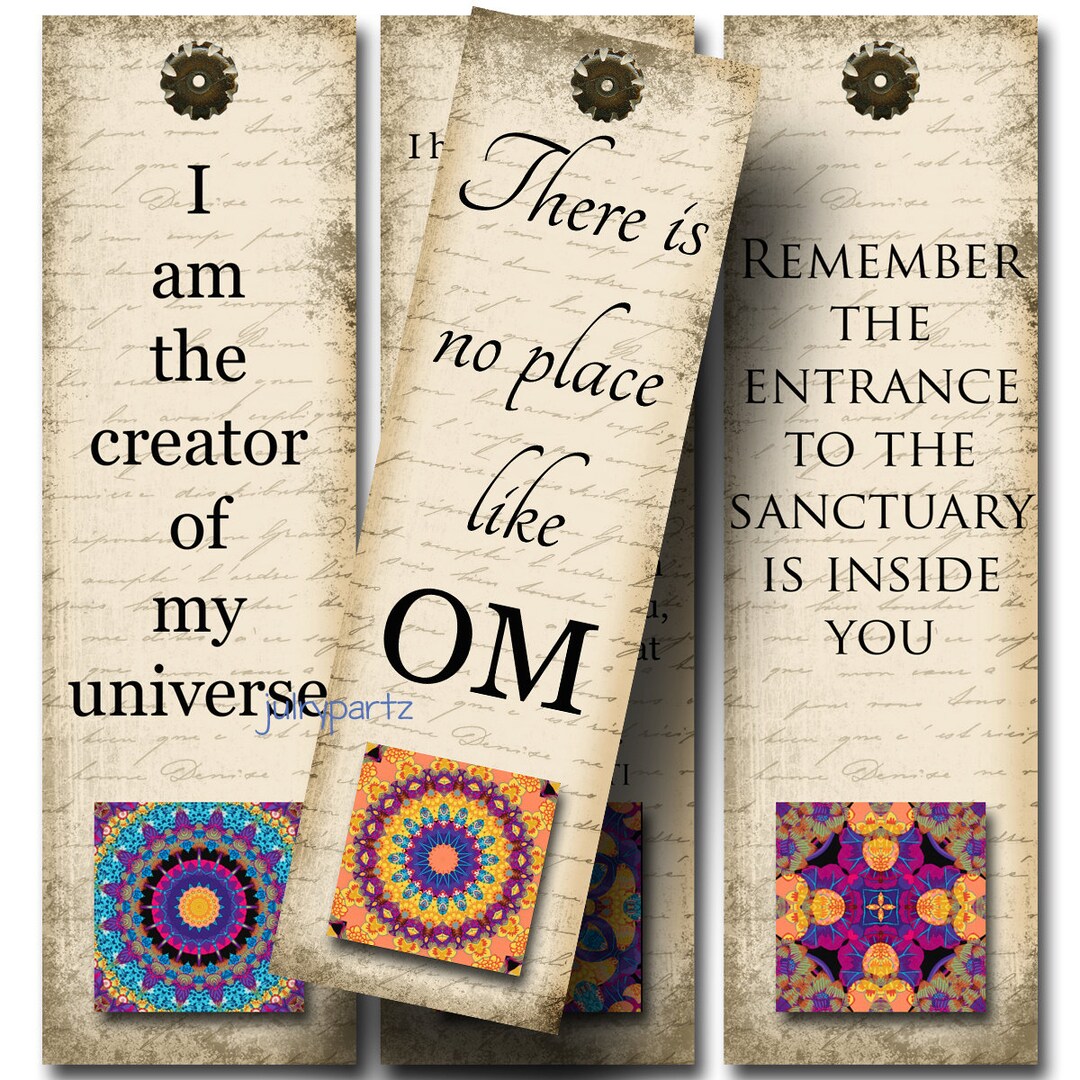 Bookmarks, ROCK STAR, Yoga Bookmark, Rectangle Image ,printable Digital ...