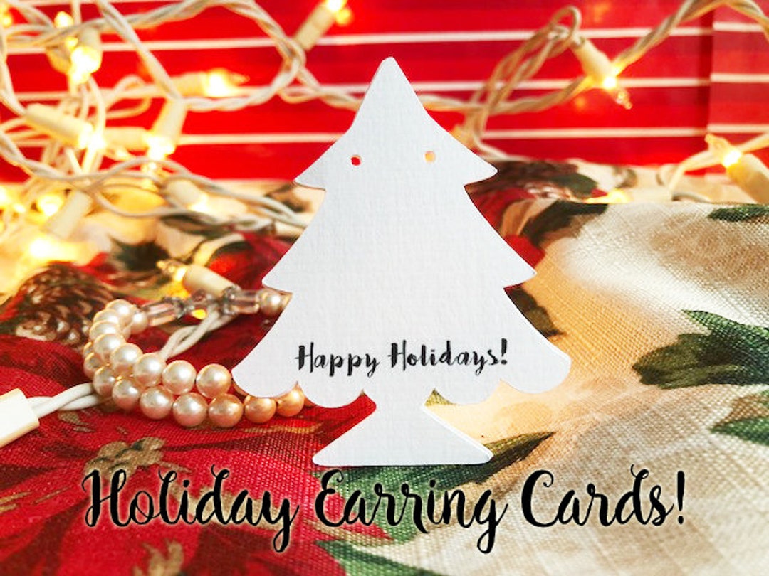 36• CHRISTMAS Trees • Earring Cards • Jewelry Cards • Earring Display ...
