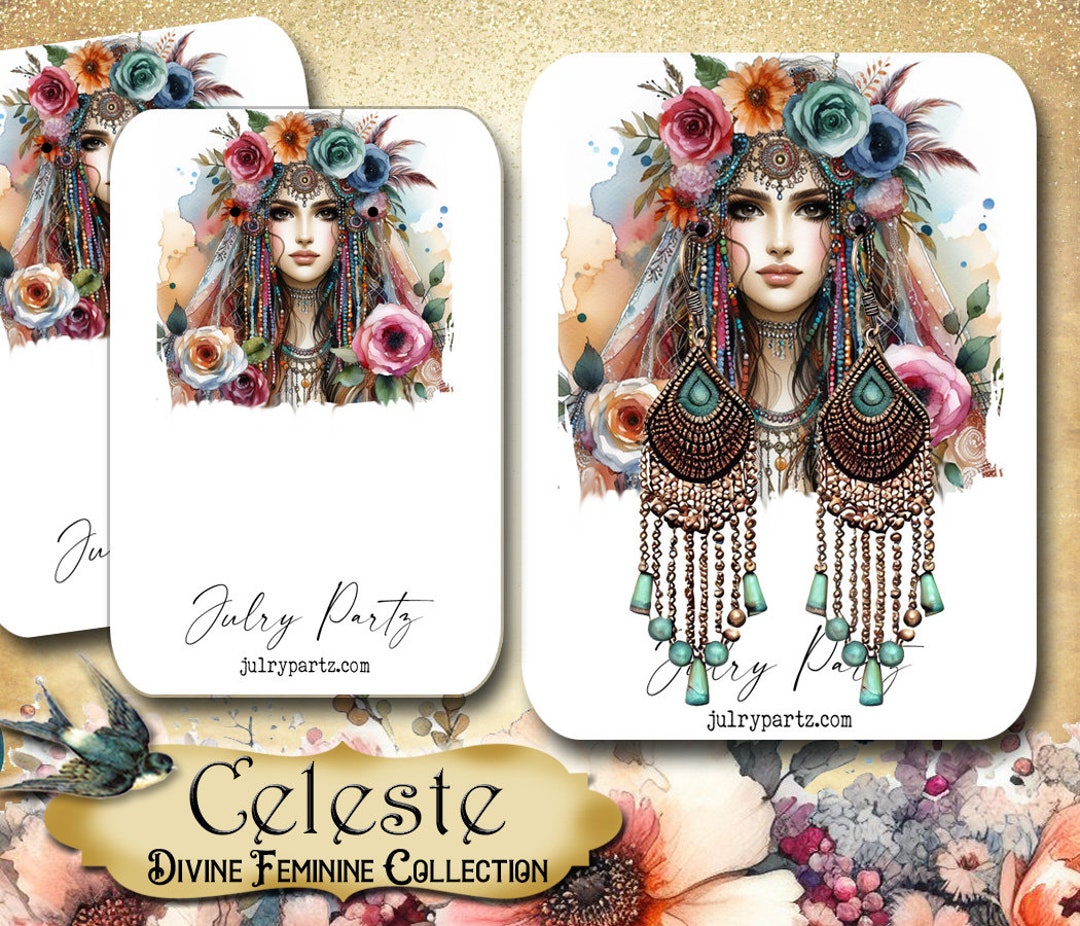 CELESTE • Necklace Card • Earring Card • Jewelry Cards • Jewelry ...