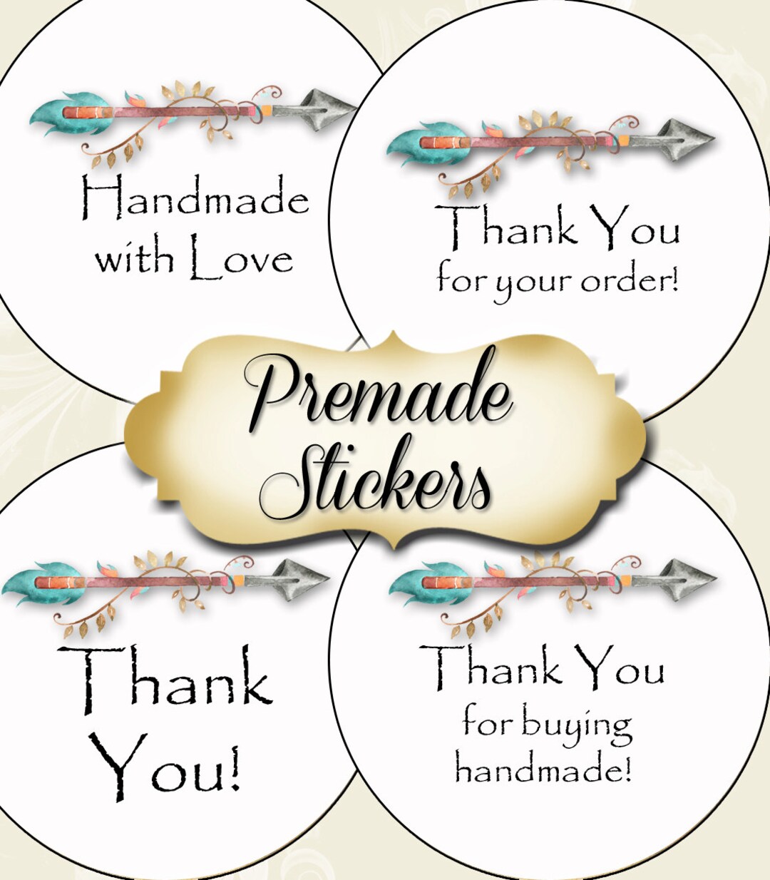 PREMADE60 Custom 1.5 X 1.5 Round Stickersround - Etsy