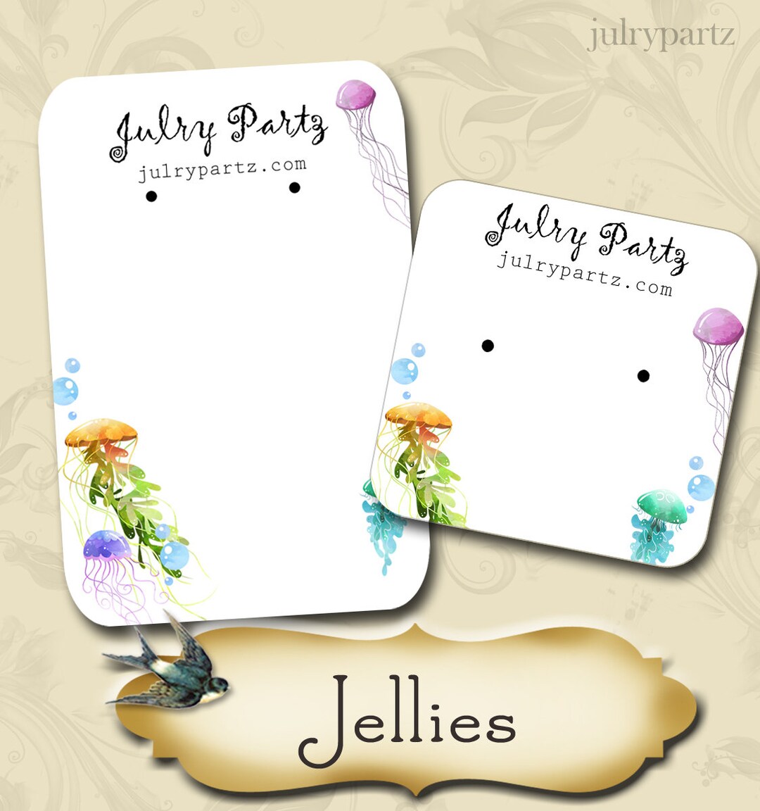 JELLIES • Custom Jewelry Cards• Earring Cards• Custom Necklace Display ...