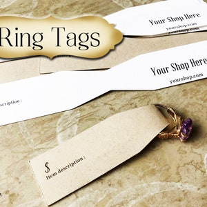 32 •1 X 6" RING TAGS •key Chain Hang Tags •ring Cards •ring Display ...