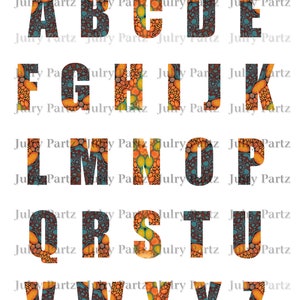 Mandala ALPHABET Letters • Clip Art Images • Printable Digital Images ...