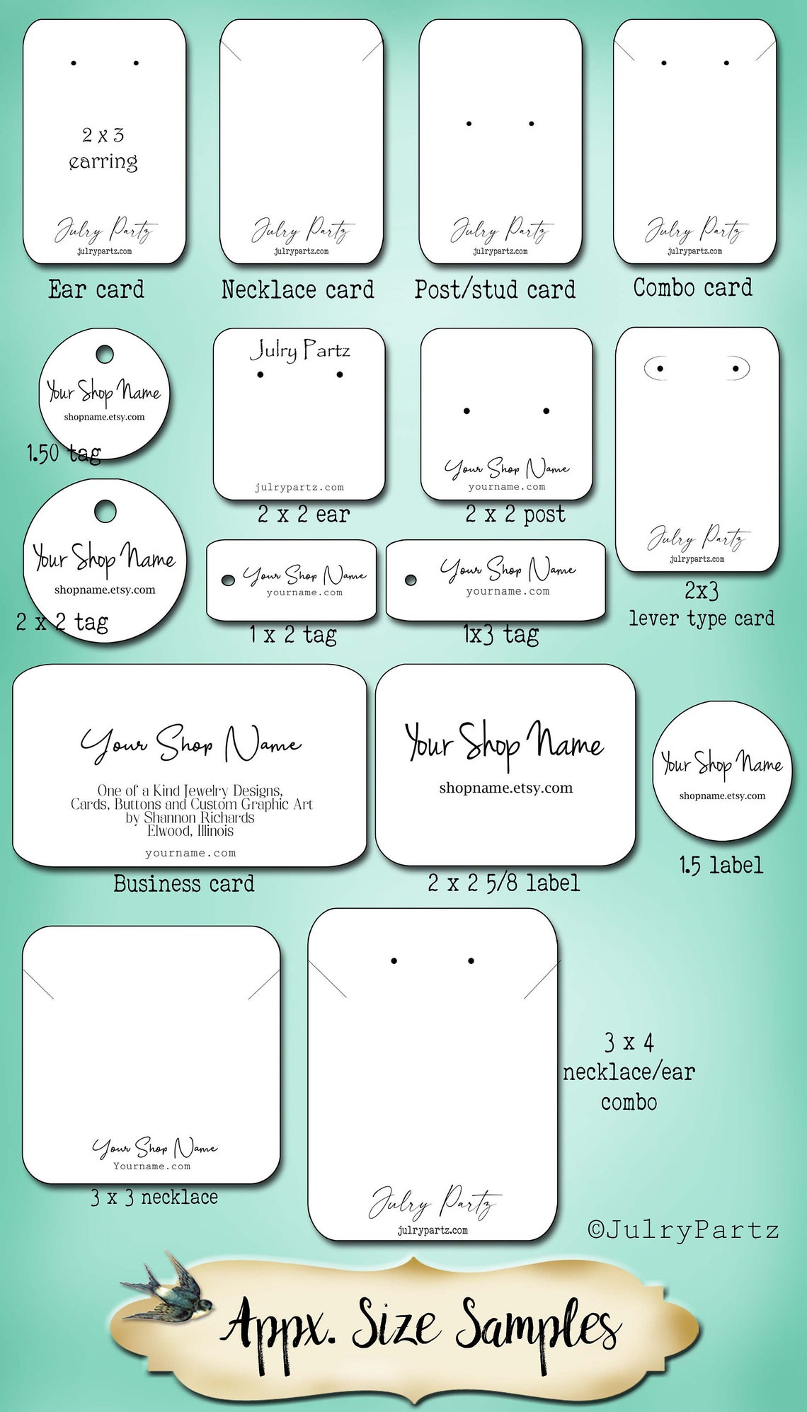 HOLIDAY GNOME #1• Custom Jewelry Cards• Necklace Cards• Earring Cards ...