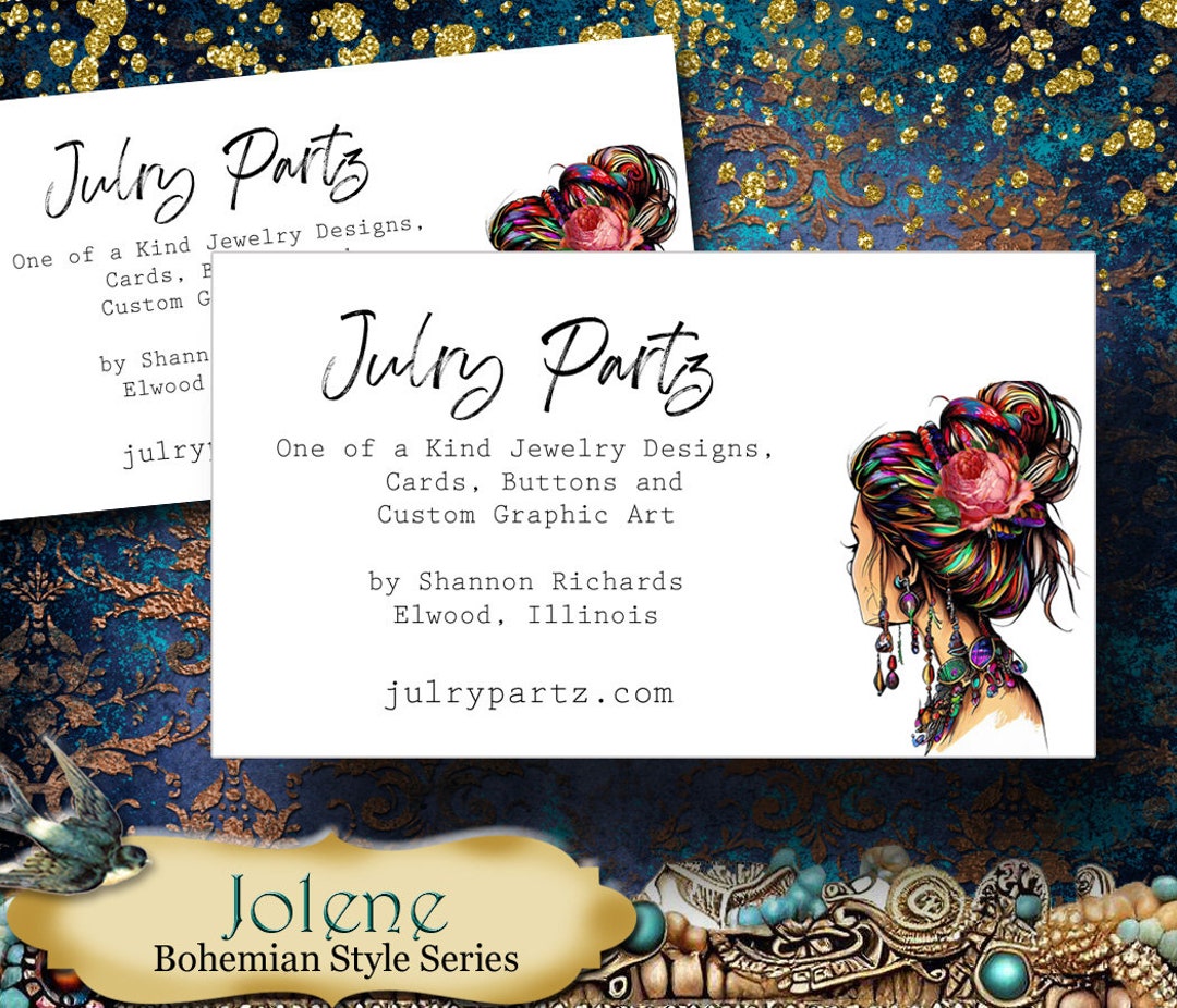 JOLENE Bohemian Style Business Cards • Designer Card Collection ...