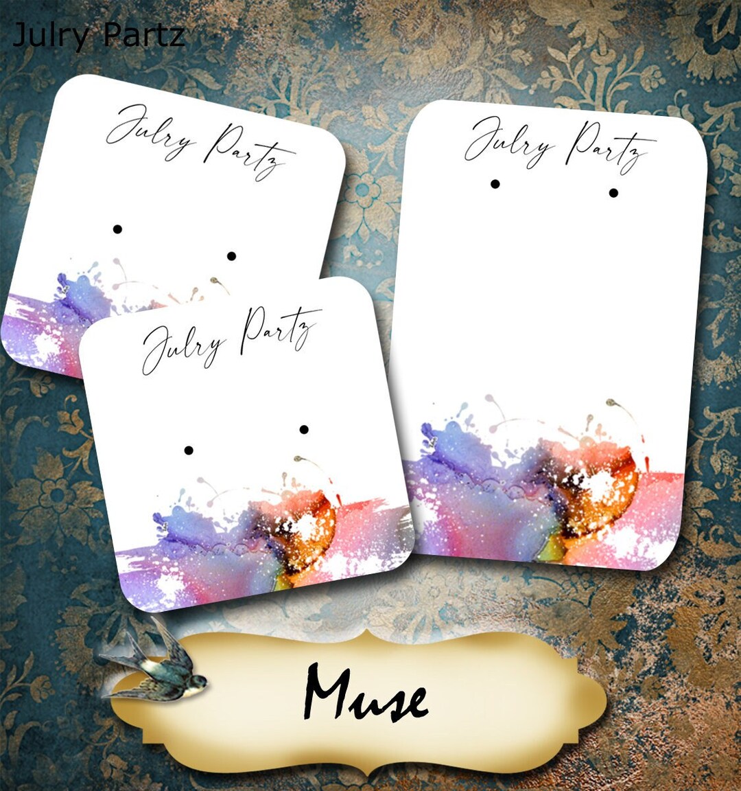 MUSE • Custom Jewelry Cards• Labels• Earring Cards• Clothing Tags ...