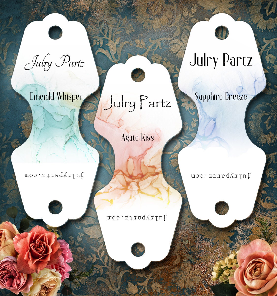 60 Gemstone Colors Hang Tags 1.75 X 4 Inch NECKLACE - Etsy