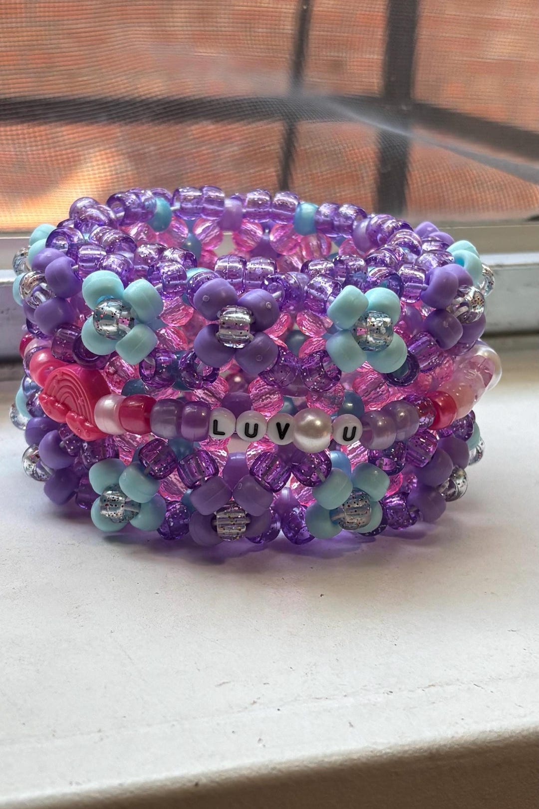 Mini Glitter Rotator Kandi Cuff Bracelet - Etsy