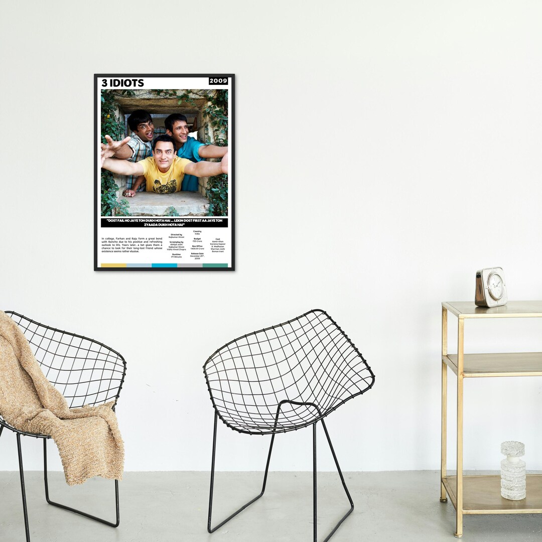 3 Idiots (2009) Movie Poster - Etsy