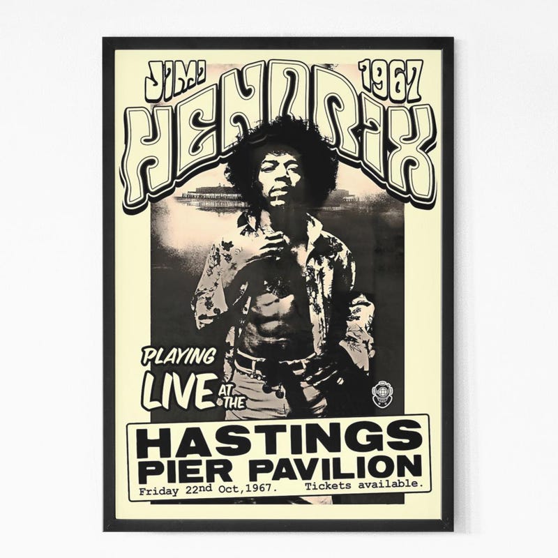 Jimi Hendrix Poster - Etsy