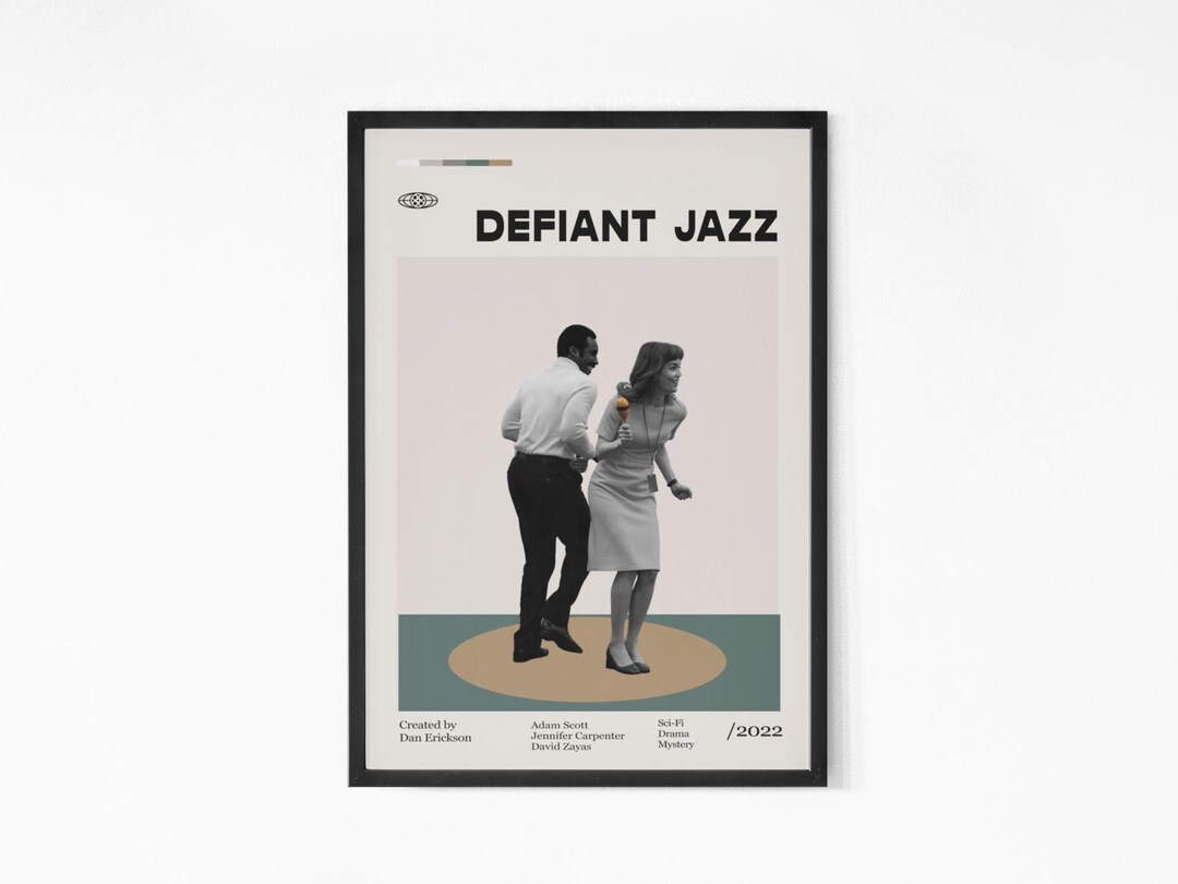 Defiant Jazz Severance Poster, Tv Show Print, Shannon Burke, Vintage Tv ...