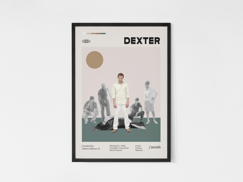 Dexter Movie Poster,dexter Print, Vintage Tv Show Poster, Minimalist ...