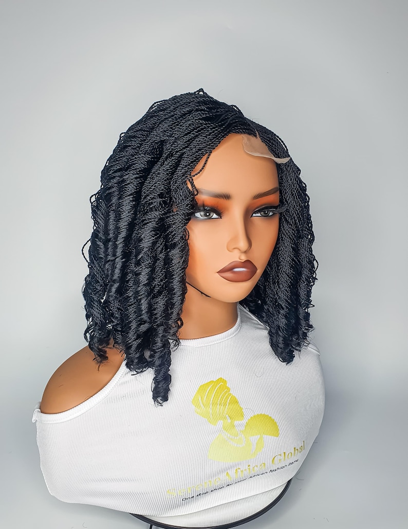 Short Twist Braid Wig, 12 Inch Braided Wig, Glueless Protective Style ...