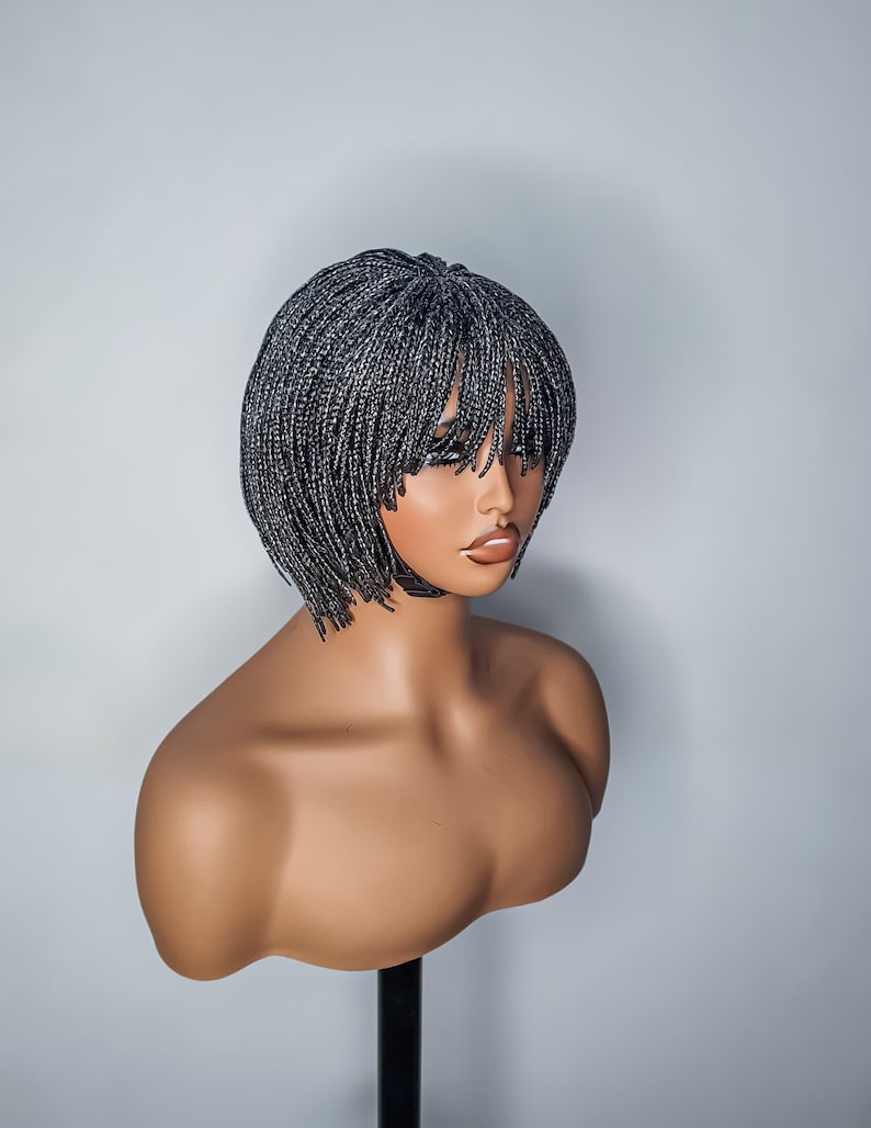 Handmade Bob Braid Wig: Messy Braided Wig for Black Women - Etsy