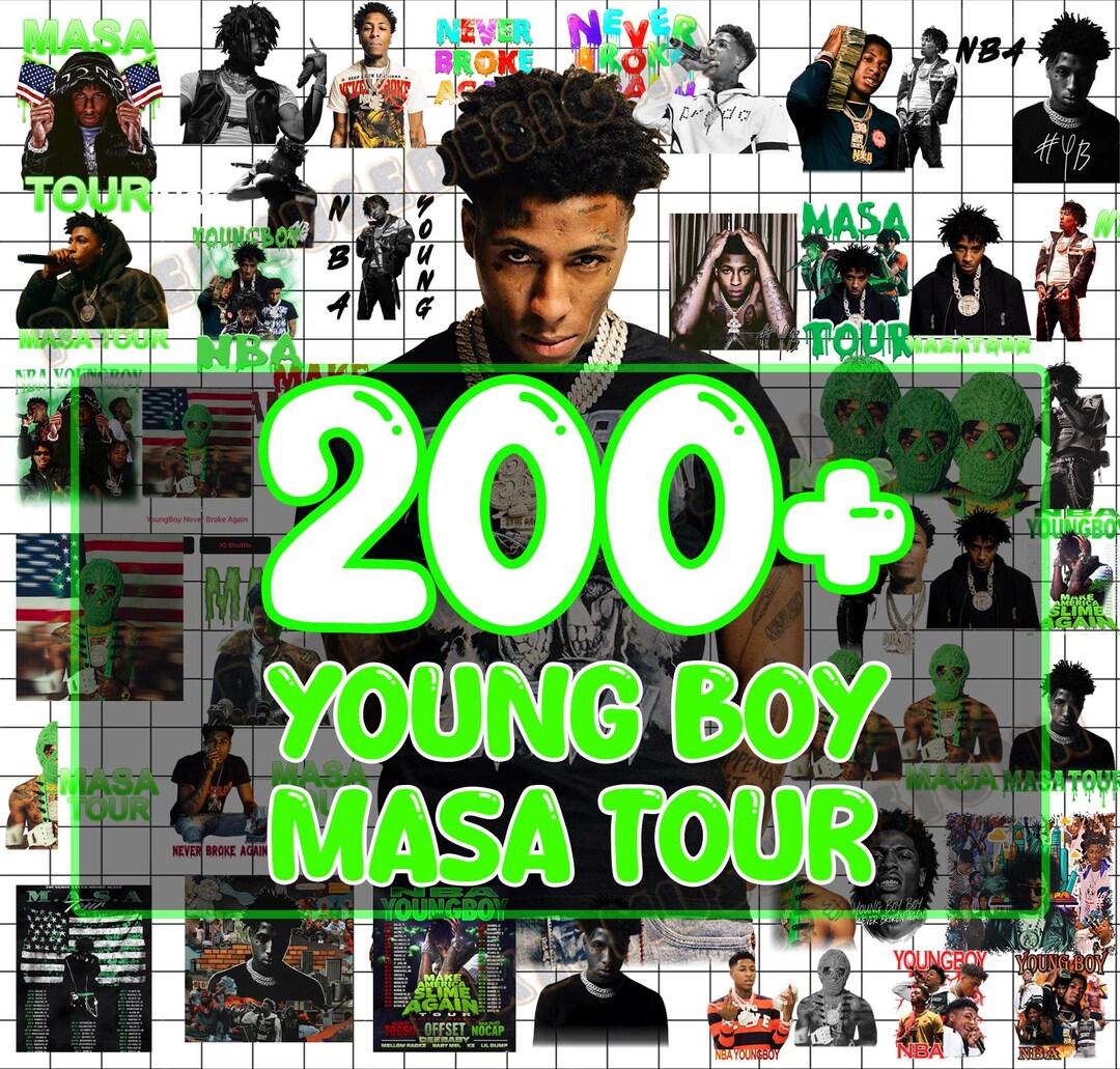200+ Young Boy Masa Tour 2025 PNG, SVG Bundle Concert Tee Designs Right ...