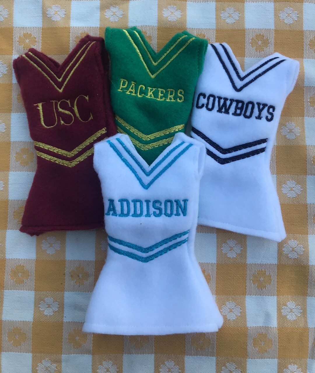 Custom Team Cheer Dress for Elf And/or 12 Inch Doll - Etsy