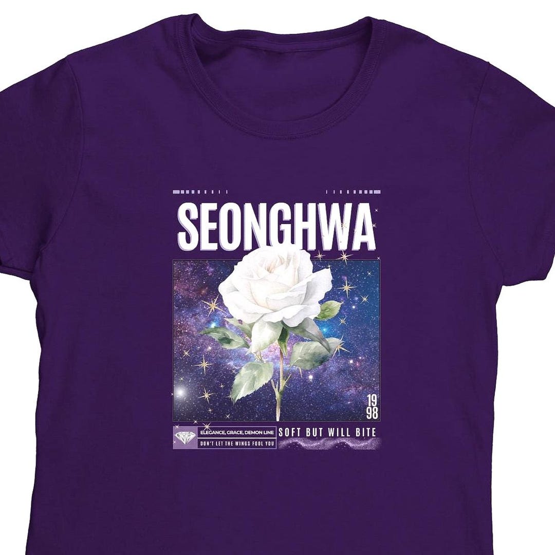 Ateez "seonghwa" Floral Series Women's Shirt, in Your Fantasy Tour ...