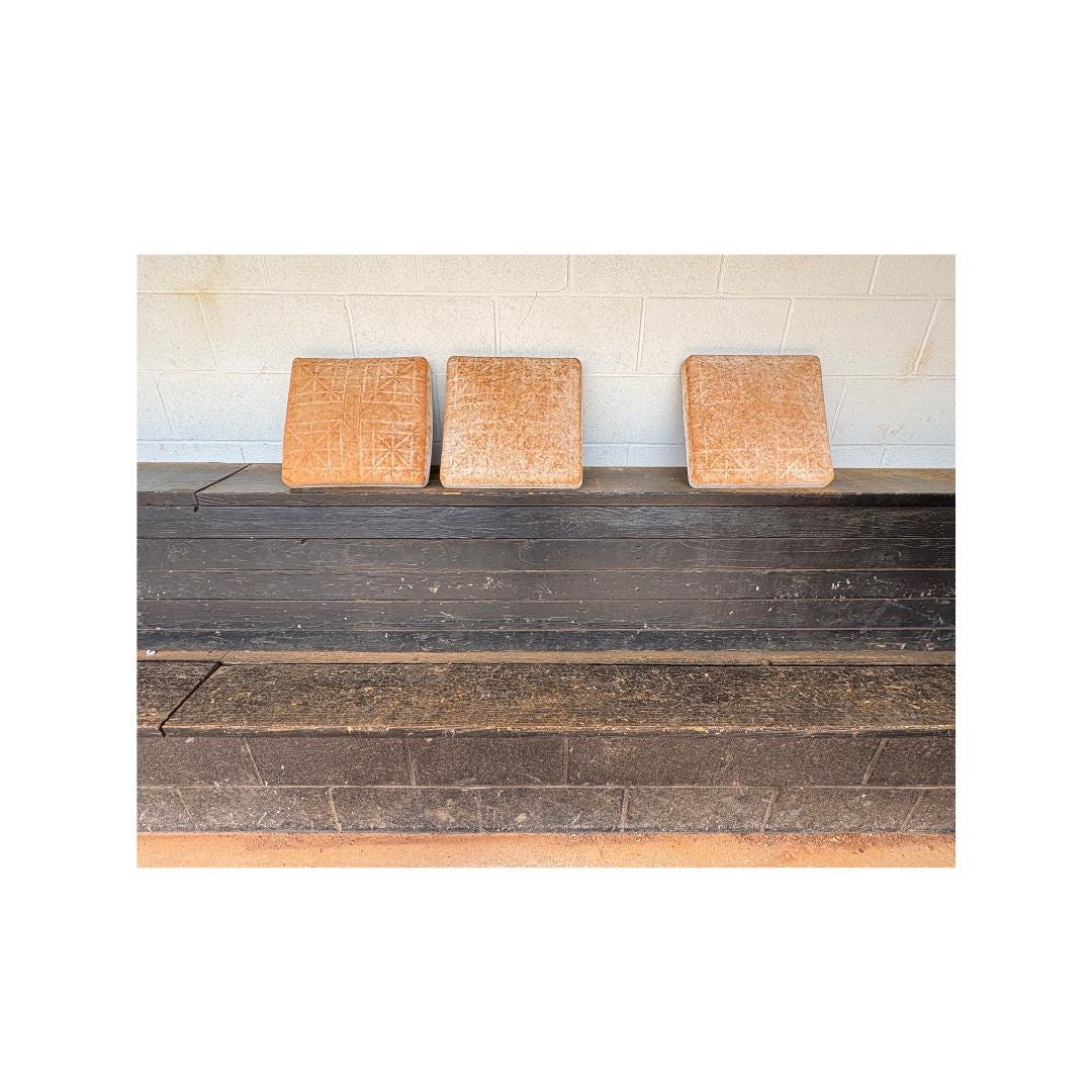 Baseball Dugout Print – Sports Wall Art, Rustic Baseball Decor, Three ...