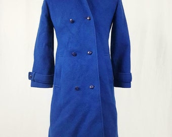Royal Blue Wool Coat | Etsy