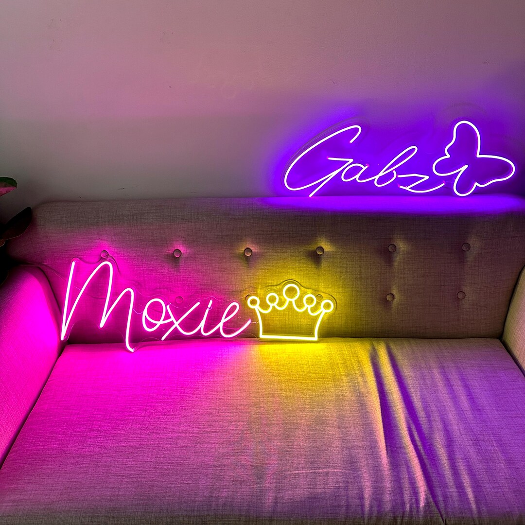 Custom Name Neon Sign for Kids, Neon Sign, Bedroom Neon Sign Custom ...