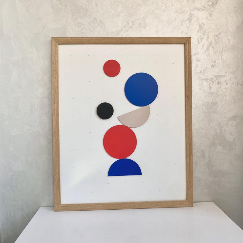Modular Bauhaus Wall Panels – Magnetic Geometric Art, Customizable Mid ...