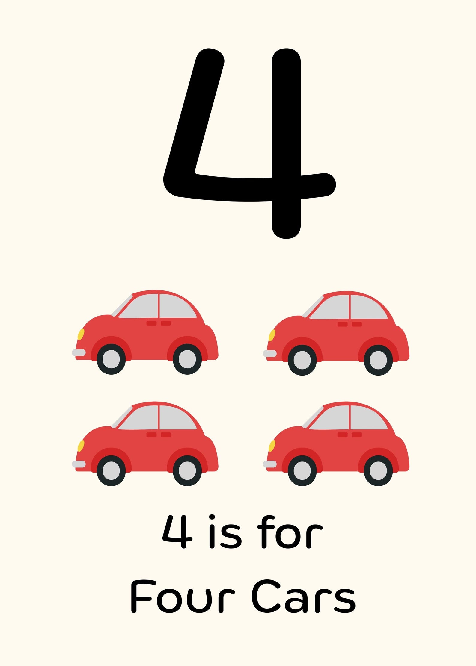 Printable Number Flashcards 1–20 for Kids | Counting Cards for Toddlers ...