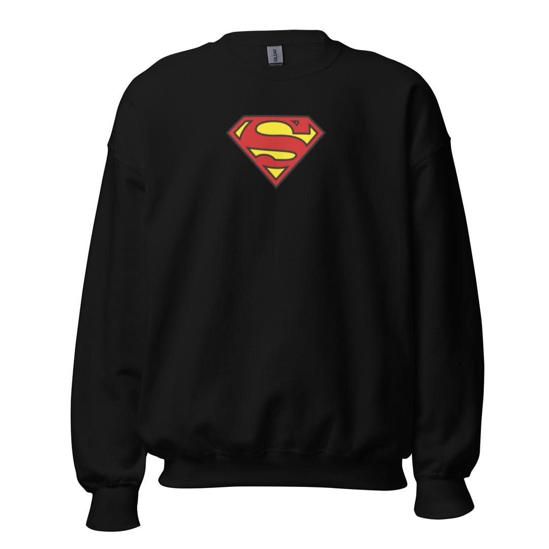 Superman Logo Sweatshirt | 9 Colorways Available Cotton Blend Fleece - Etsy