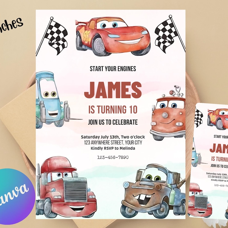Cars 3 Watercolor Prints - Etsy
