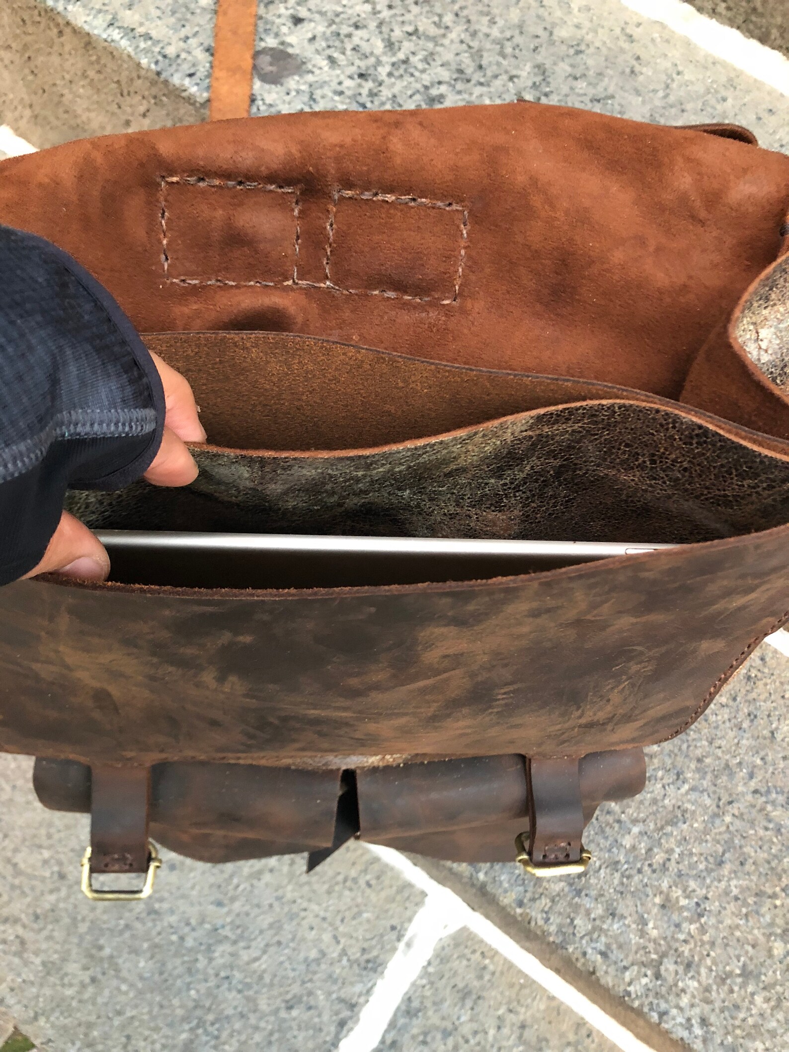 Distressed Leather Backpack / Handmade Leather Laptop Bag / - Etsy