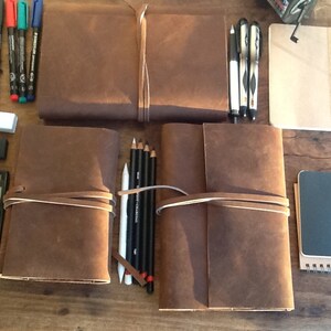 Leather Notebook Journal, Large Notebook, Leather Writing Journals ...