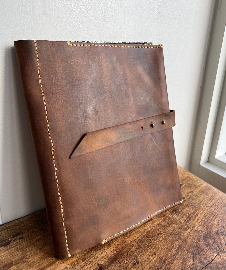 Handmade iPad Padfolio, Custom Rugged Leather iPad Padfolio Organizer ...