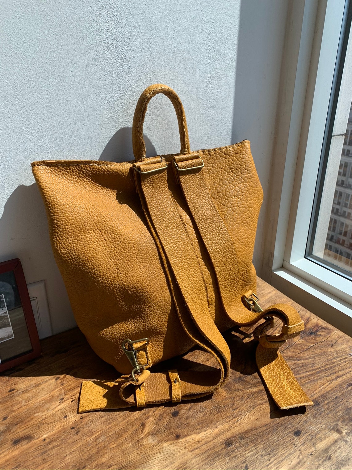 Laptop Backpack / Leather Knapsack Bag / Custom Backpack Maker - Etsy