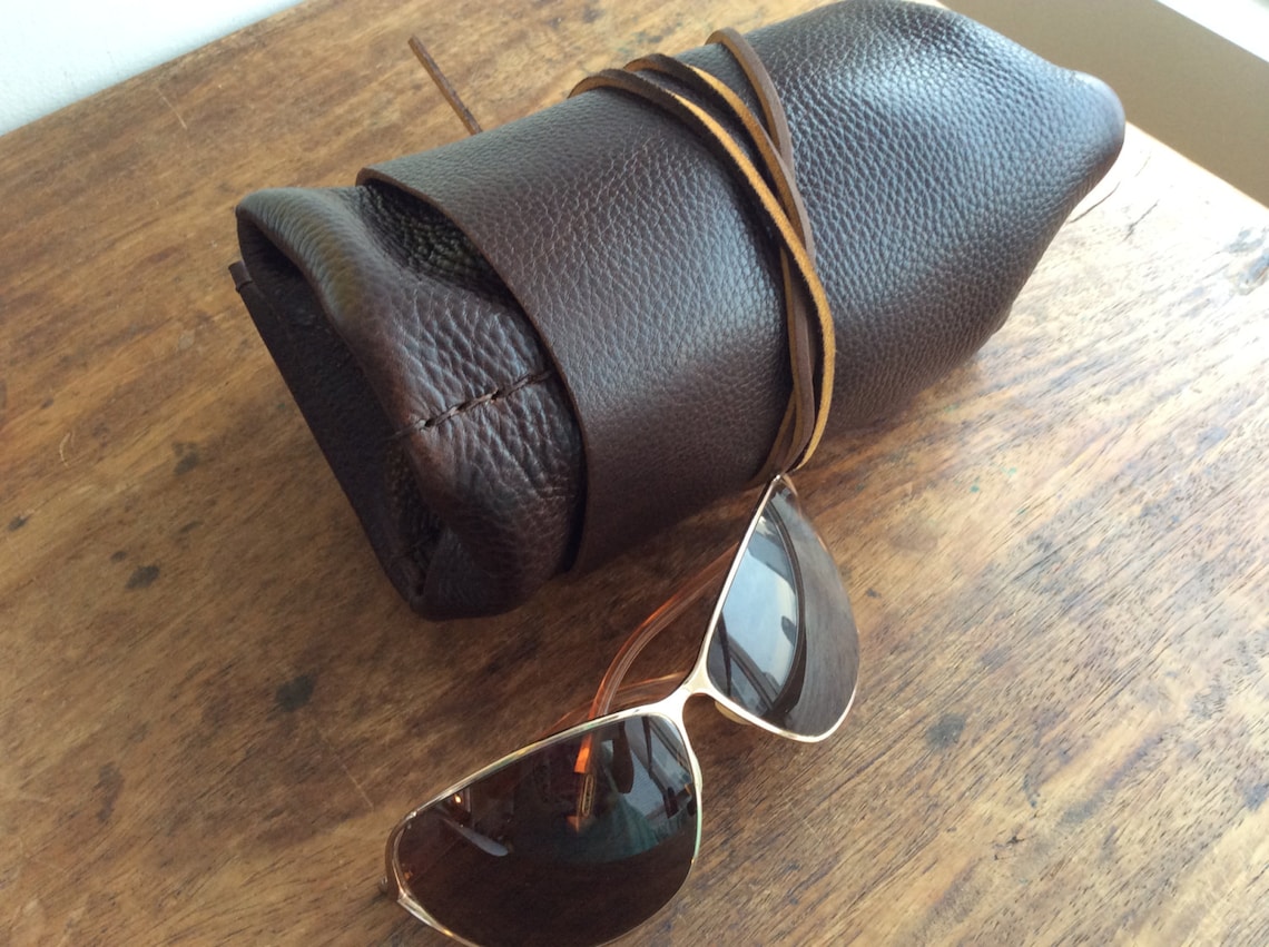 Leather Eyeglass Case, Soft Glasses Pouch, Multiple Sunglasses Case ...