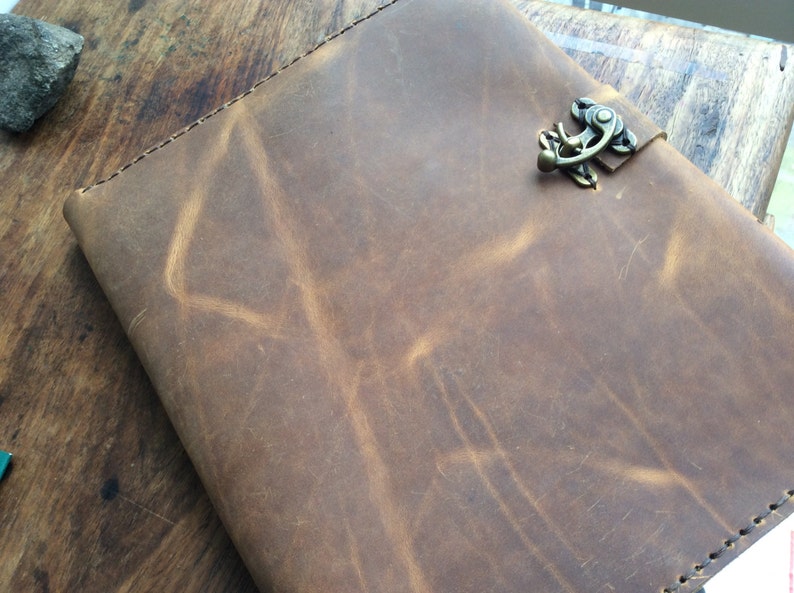 Leather Portfolio Case / Leather Pocket Organizer / Padfolio | Etsy