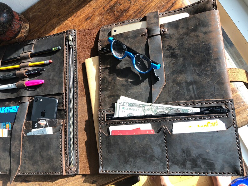 Leather Portfolio Case / Office Portfolios and Organizers / | Etsy