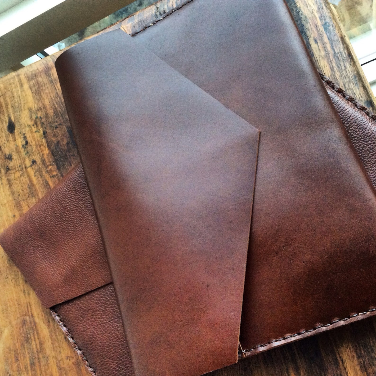 Legal folder Large leather clutch Leather document envelope - Etsy México