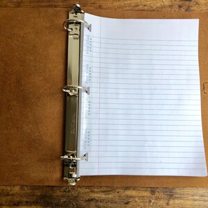 Binder / 8.5 X 11 / Large Notebook Binder / Simple Minimalist Leather ...