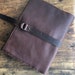 Leather Refillable Sketchbook, Large Brown Leather 8.5 X 11 Custom ...