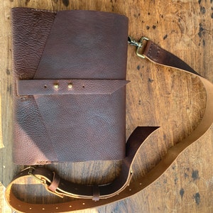 Notebook With Shoulder Strap, Travel Notebook Organizer, Crossbody ...