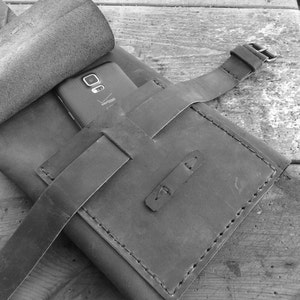 Leather Sketchpad Holder, Pen Pencil Case, Refillable Sketchbook ...