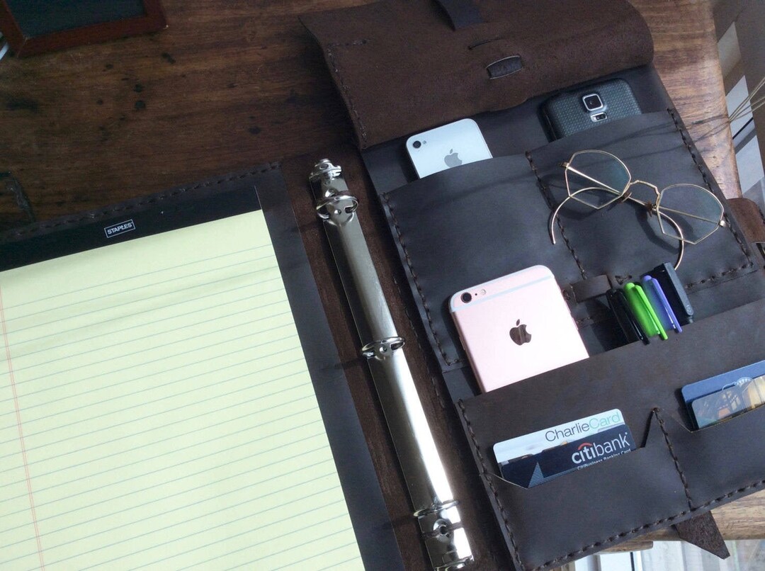 Custom Binders, Business Notebook, Leather Binder Organizer, 3 Ring ...