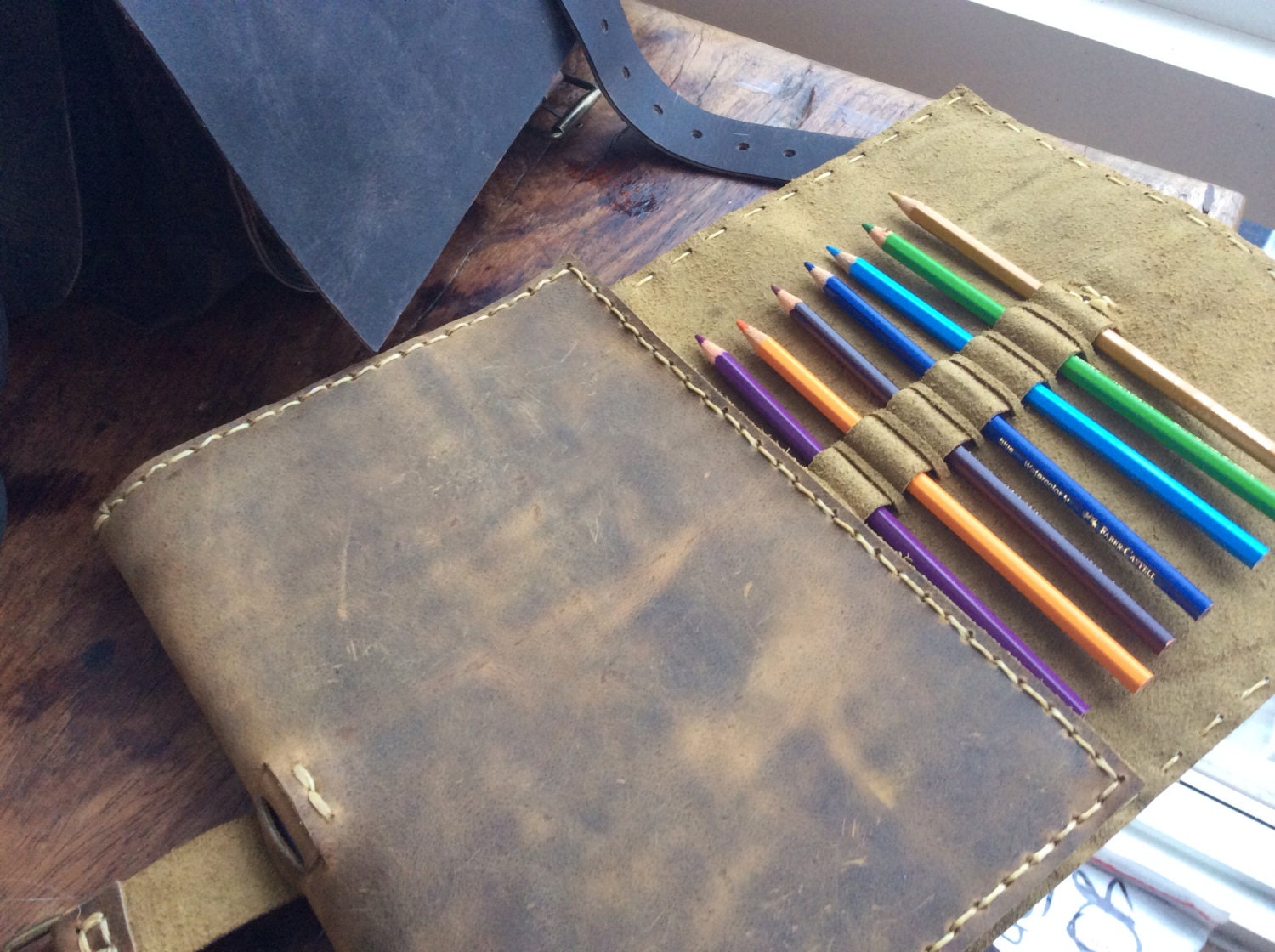 Custom Sketchbook Cover, Leather Sketch Journal, Custom Leather ...